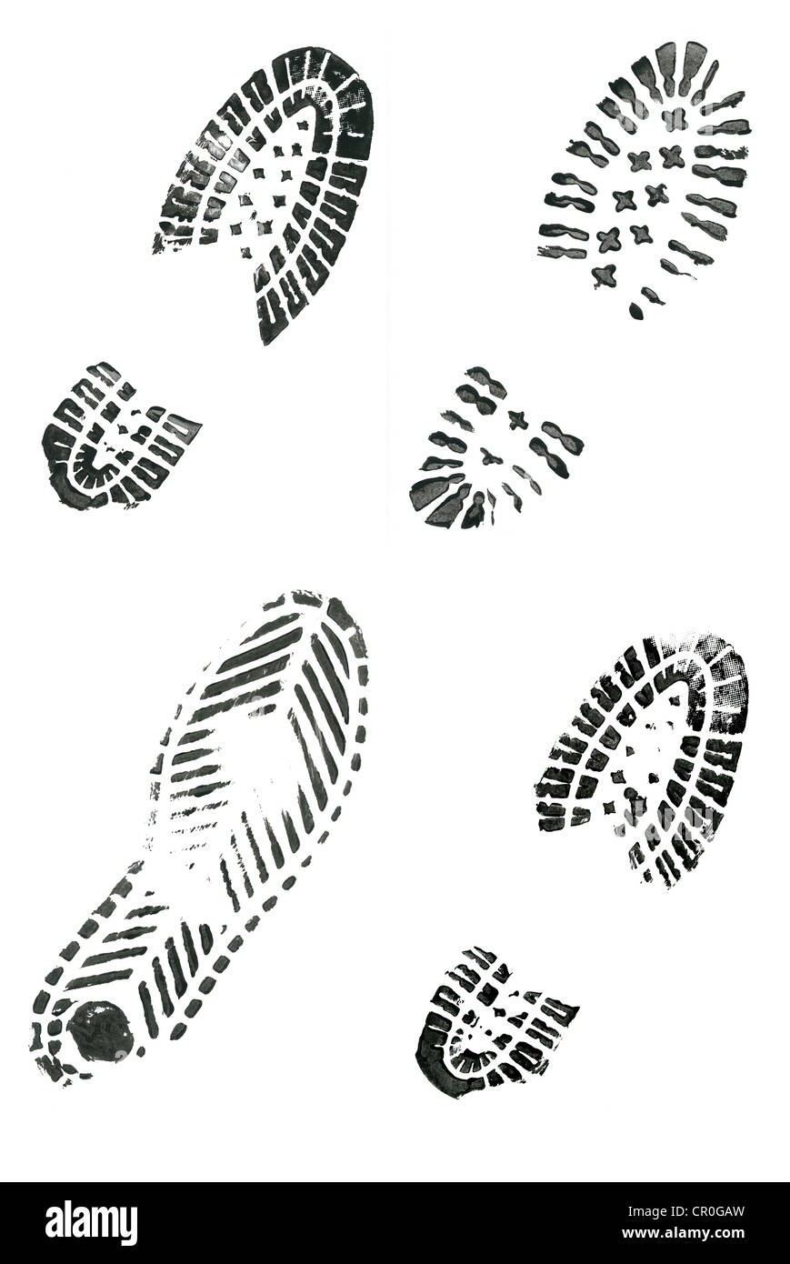 Black shoe print hi-res stock photography and images - Alamy