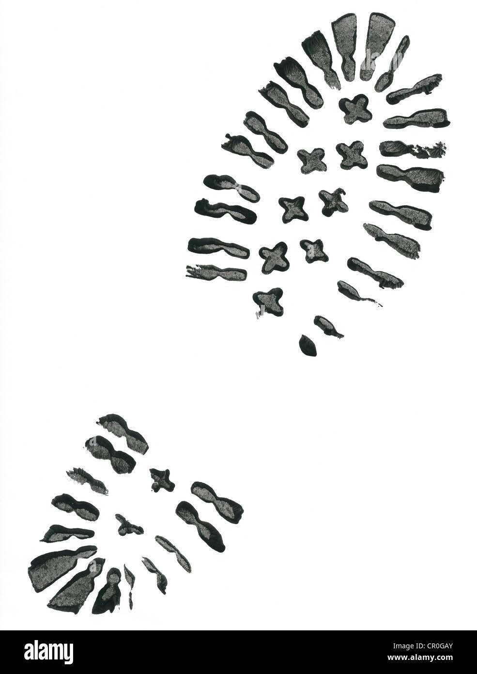 Shoe print Cut Out Stock Images & Pictures - Alamy