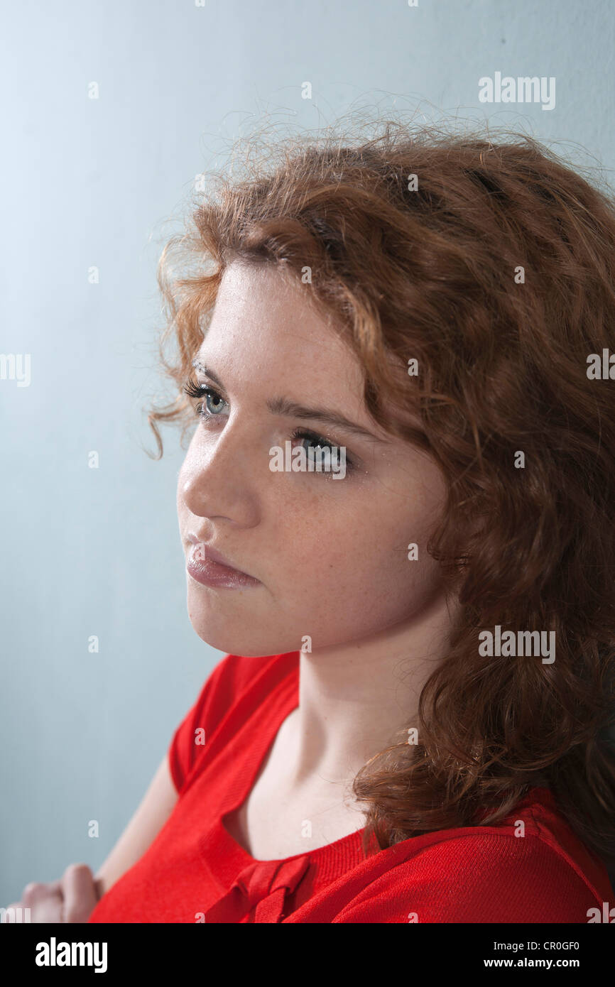 Girl looking sad Stock Photo - Alamy