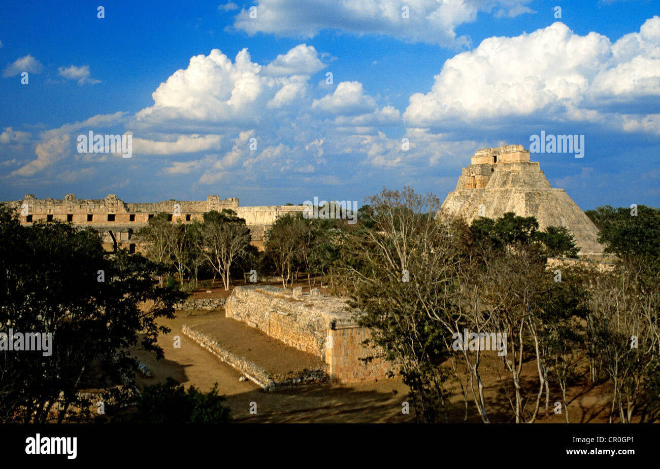 Mexico Yucatan State archeological Maya site of Uxmal site listed as ...