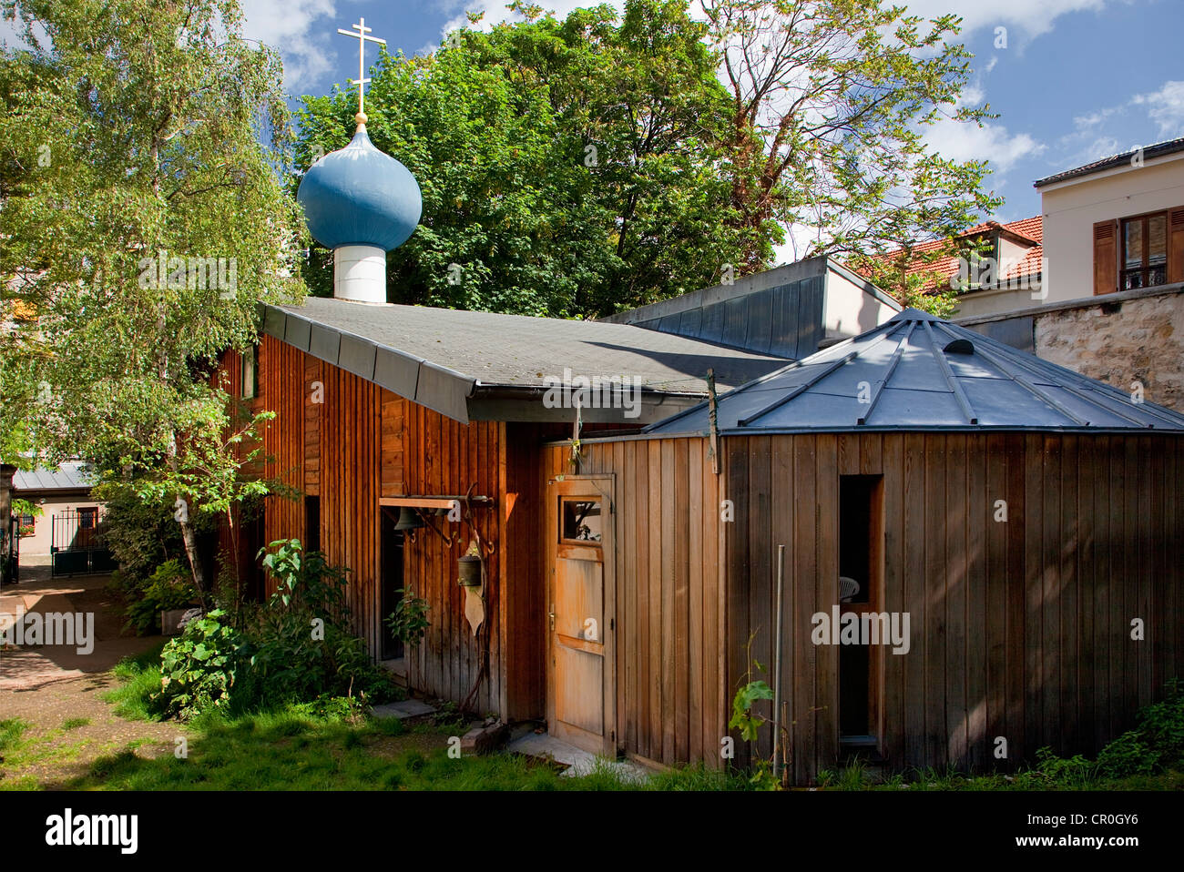 France, Paris, Russian Orthodox Church of St Seraphim of Sarov Stock ...