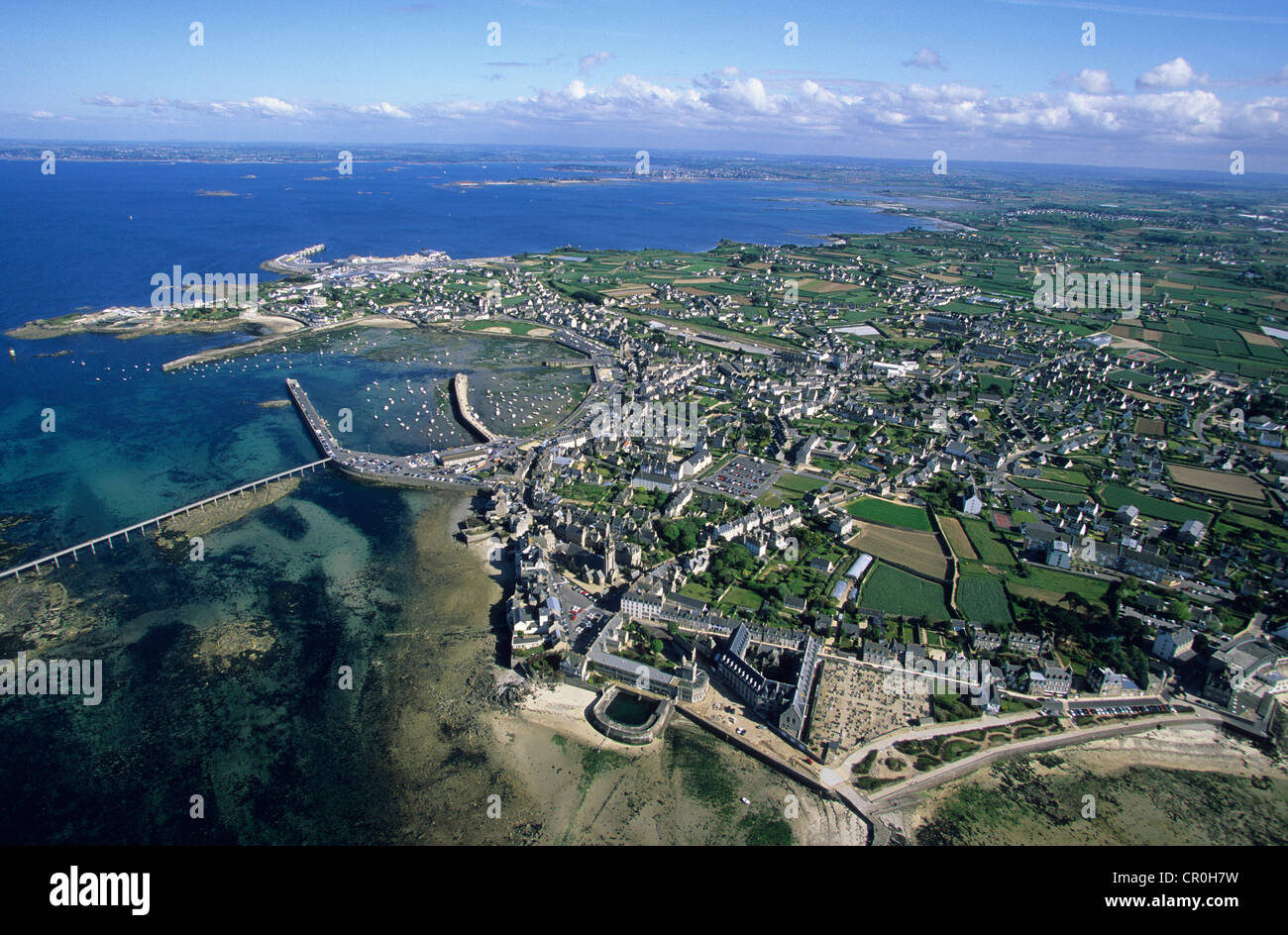 France, Finistere, Roscoff (aerial view Stock Photo - Alamy