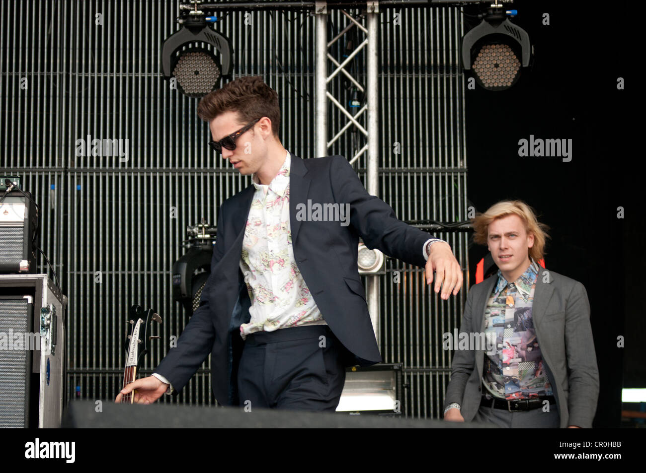 Thomas Shickle and Christopher Burman of Spector enter the stage at ...