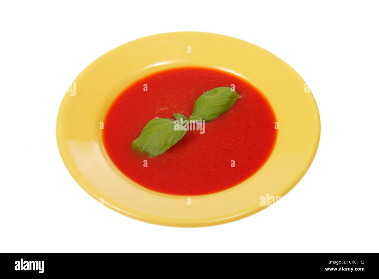 Soup on plate Cut Out Stock Images & Pictures - Alamy