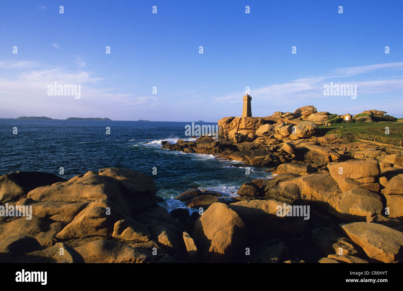 France, Cotes d'Armor, Cote de Granit Rose (the Pink Granite coast ...