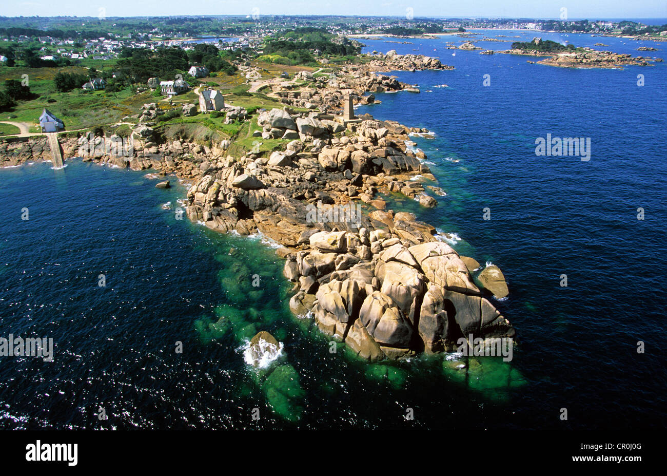 France, Cotes d'Armor, Cote de Granit Rose (the Pink Granite coast ...