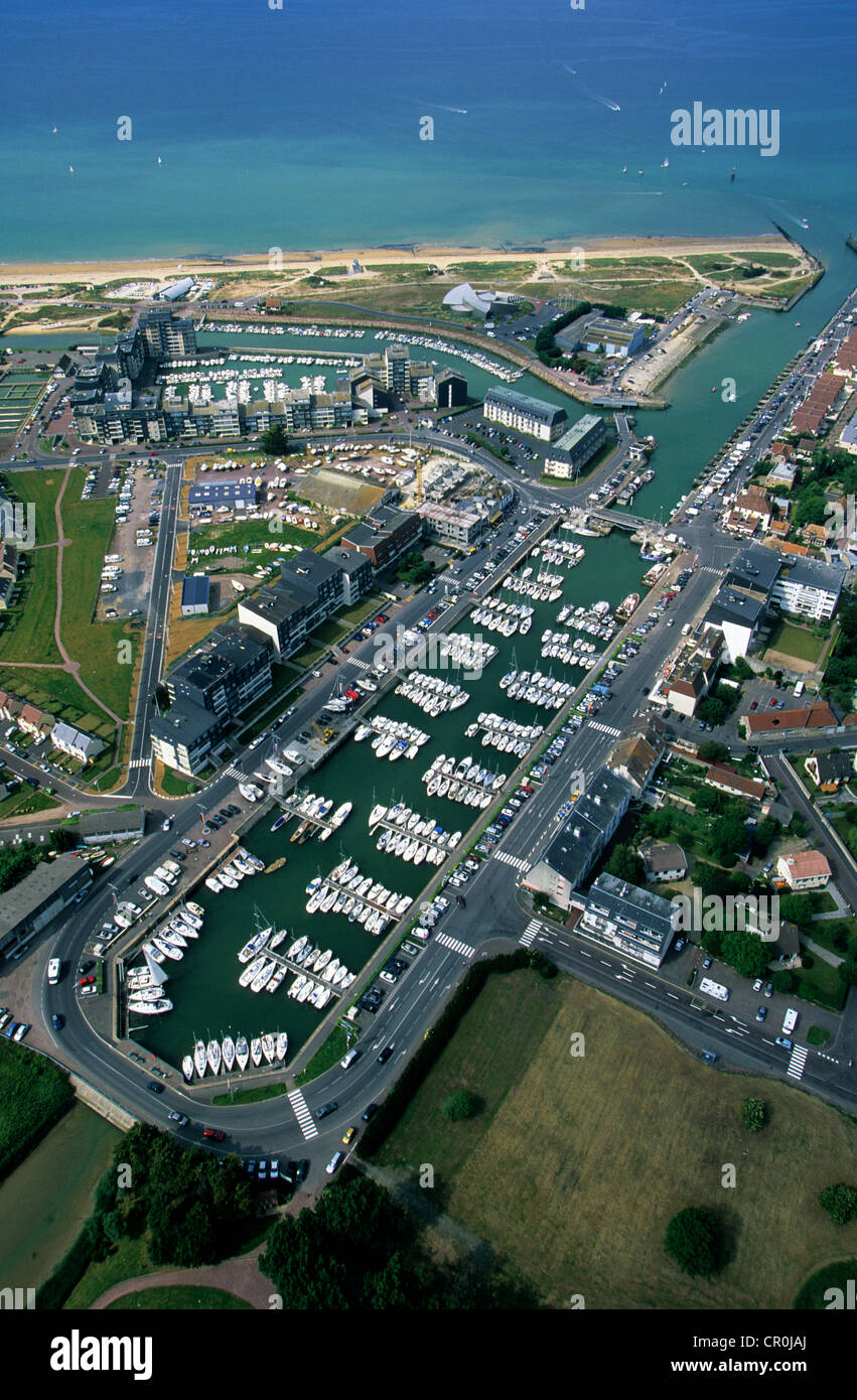 France, Calvados, Courseulles sur Mer (aerial view Stock Photo - Alamy