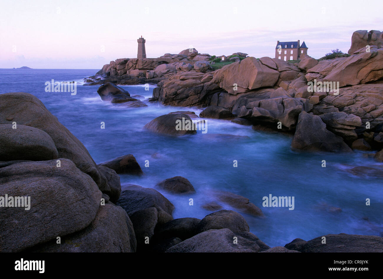 France, Cotes d'Armor, Cote de Granit Rose (the Pink Granite coast ...