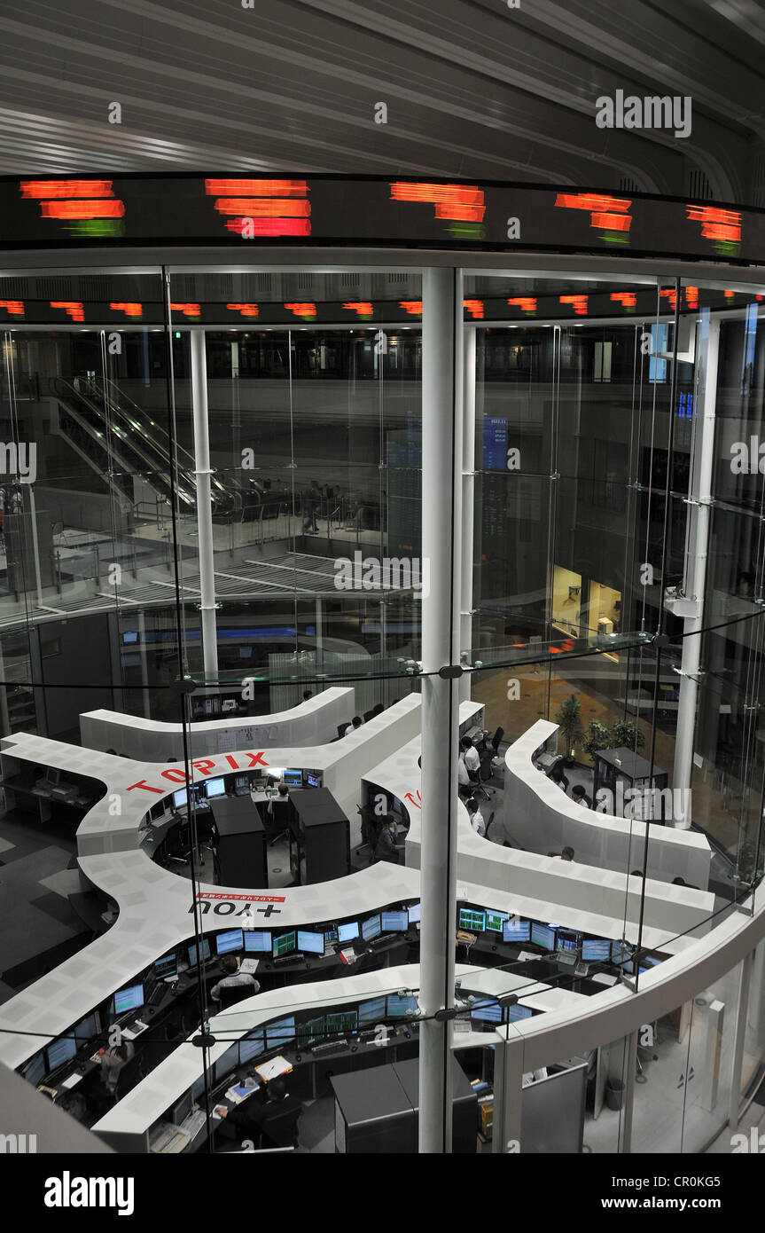 Tokyo Stock Exchange interior Japan Stock Photo - Alamy