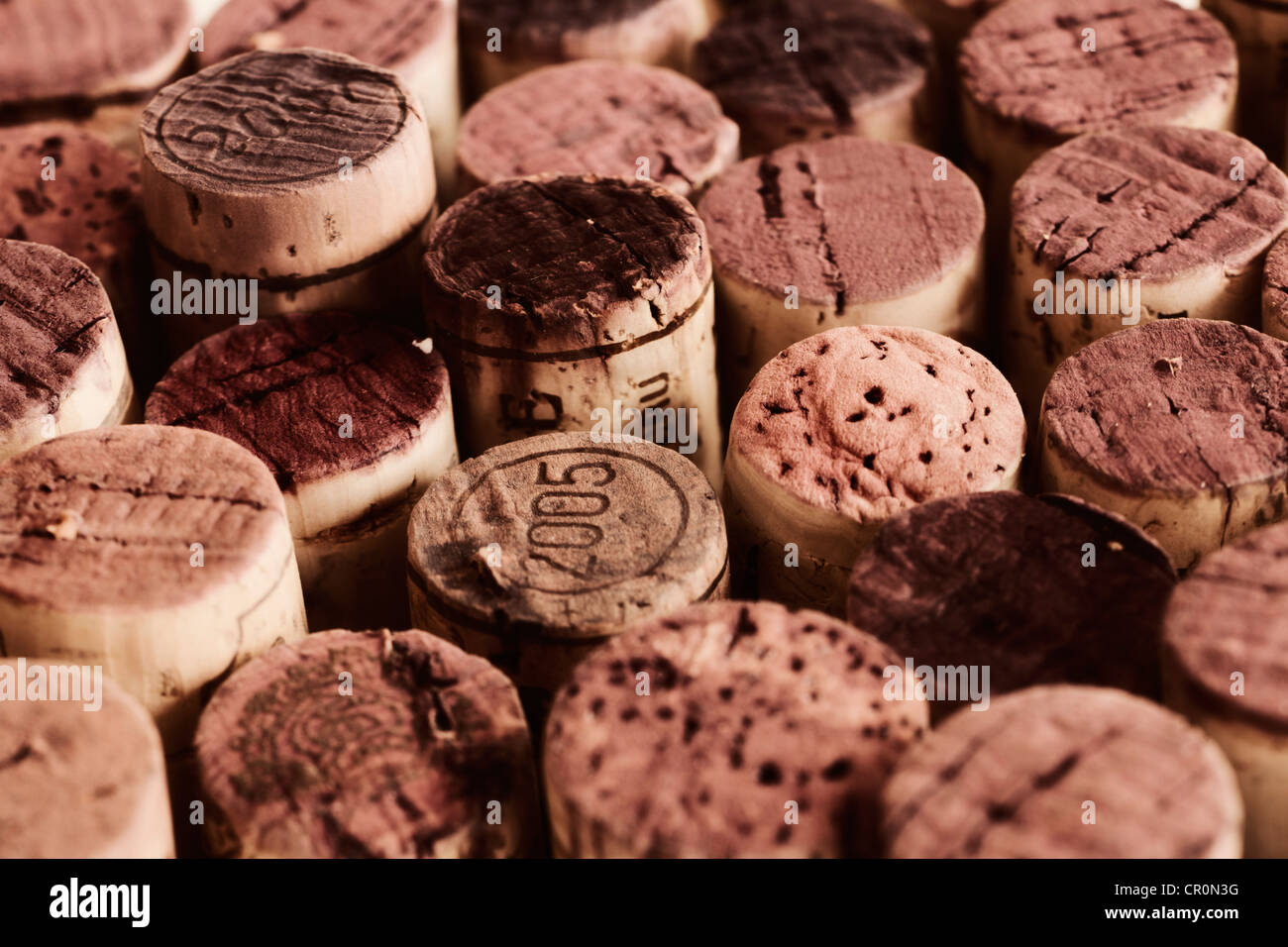 Studio shot of wine corks Stock Photo - Alamy