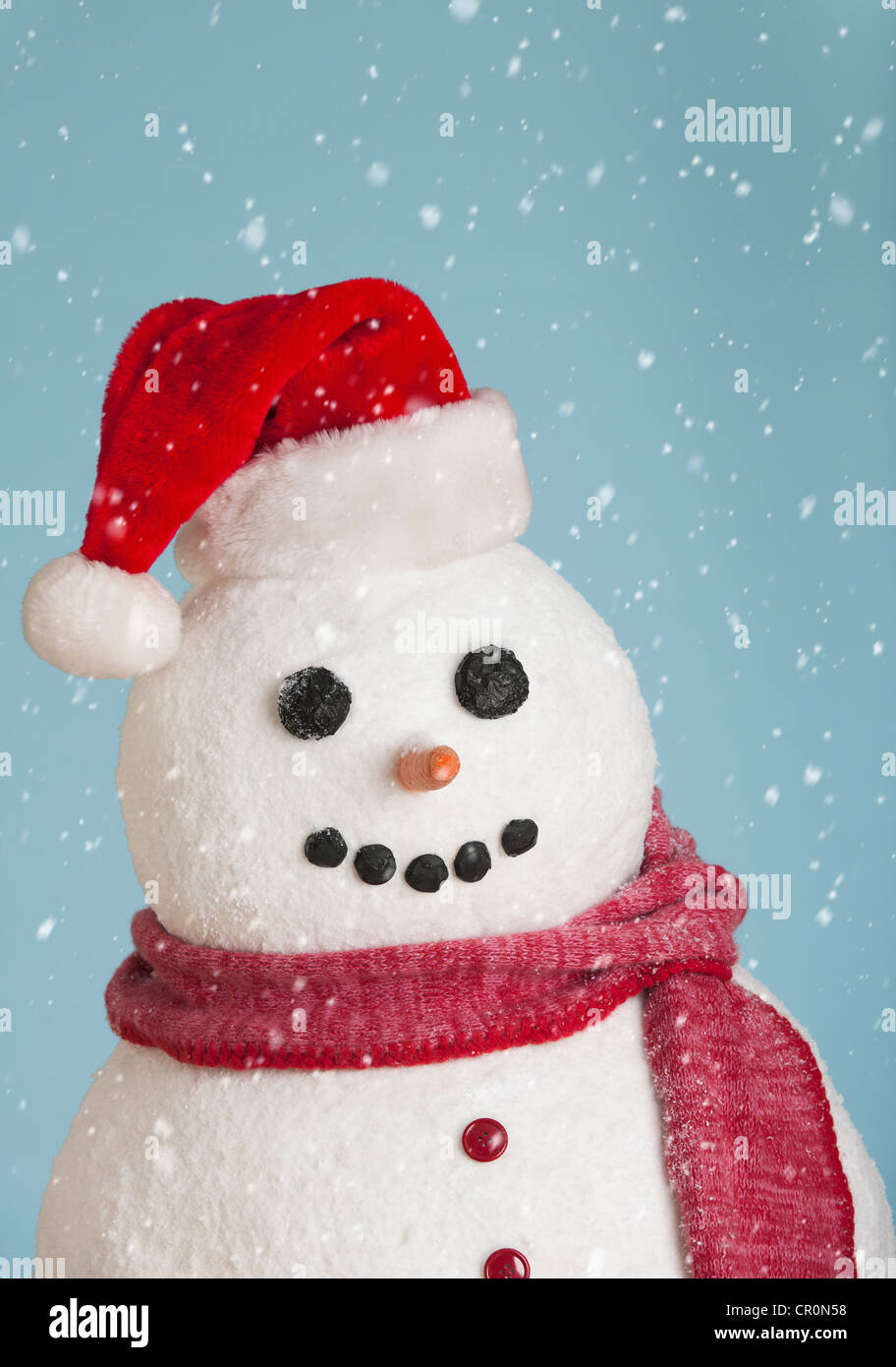 Snowman with hat hi-res stock photography and images - Alamy
