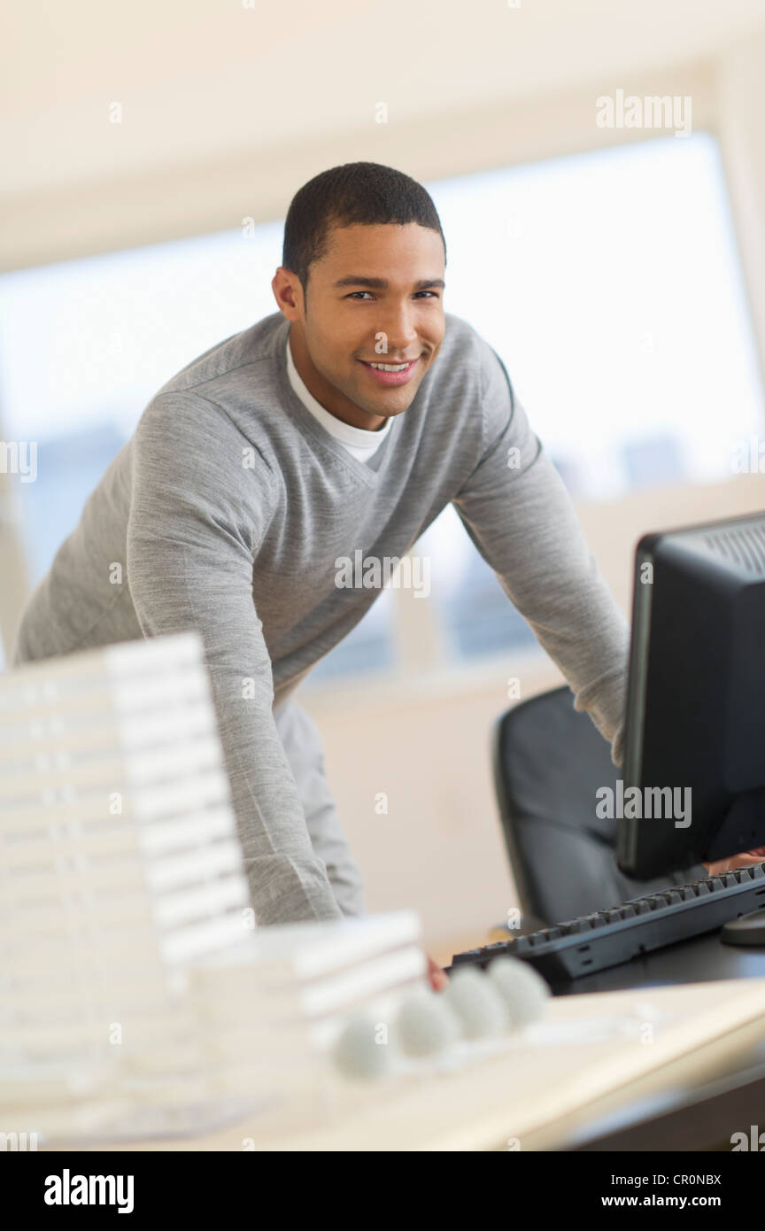 Portrait architect architectural model office hi-res stock photography ...