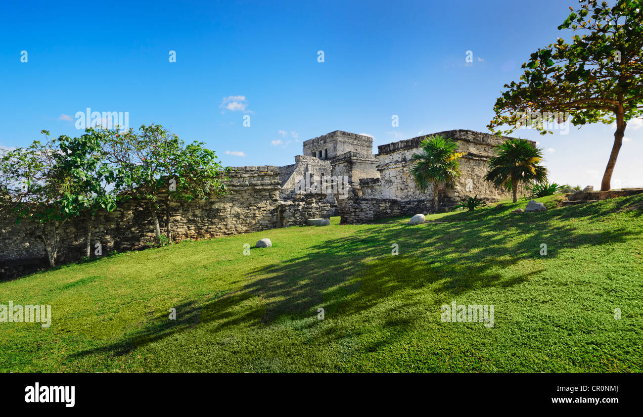 Mexico, Yucatan, Tulum, Ancient Mayan ruins Stock Photo - Alamy