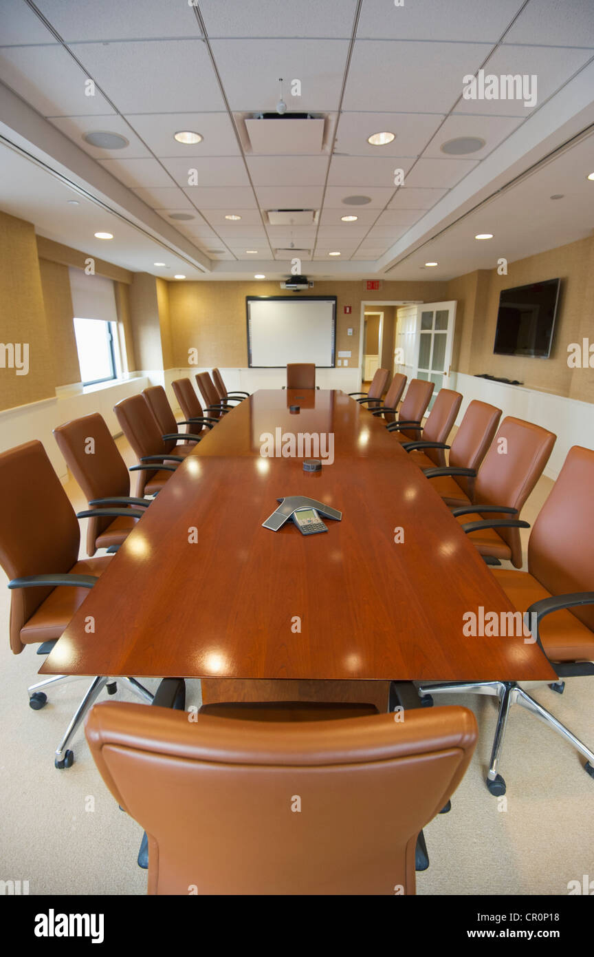 USA, New York, New York City, Empty conference room Stock Photo - Alamy
