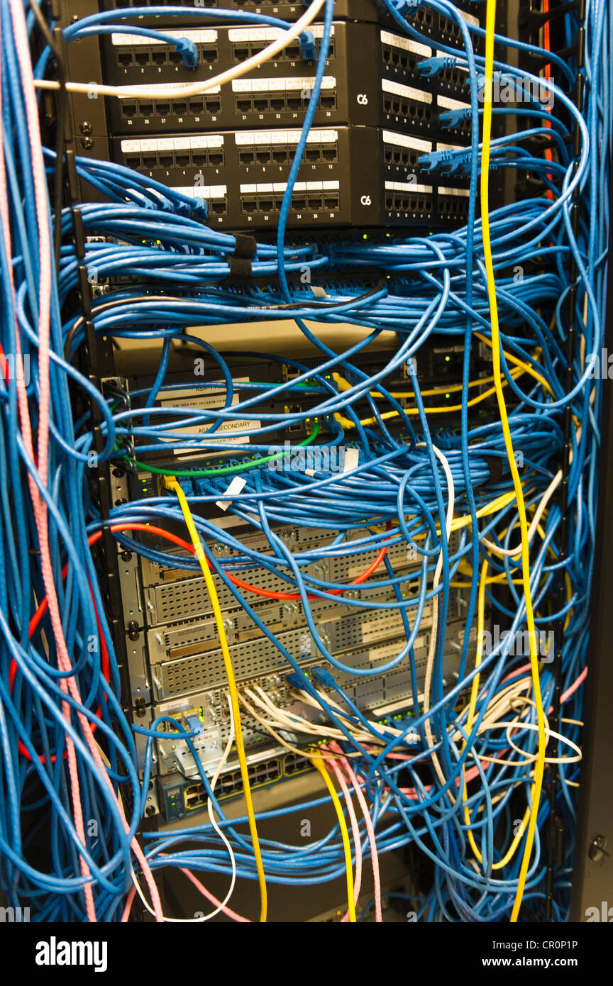 USA, New York, New York City, Computer network server Stock Photo - Alamy