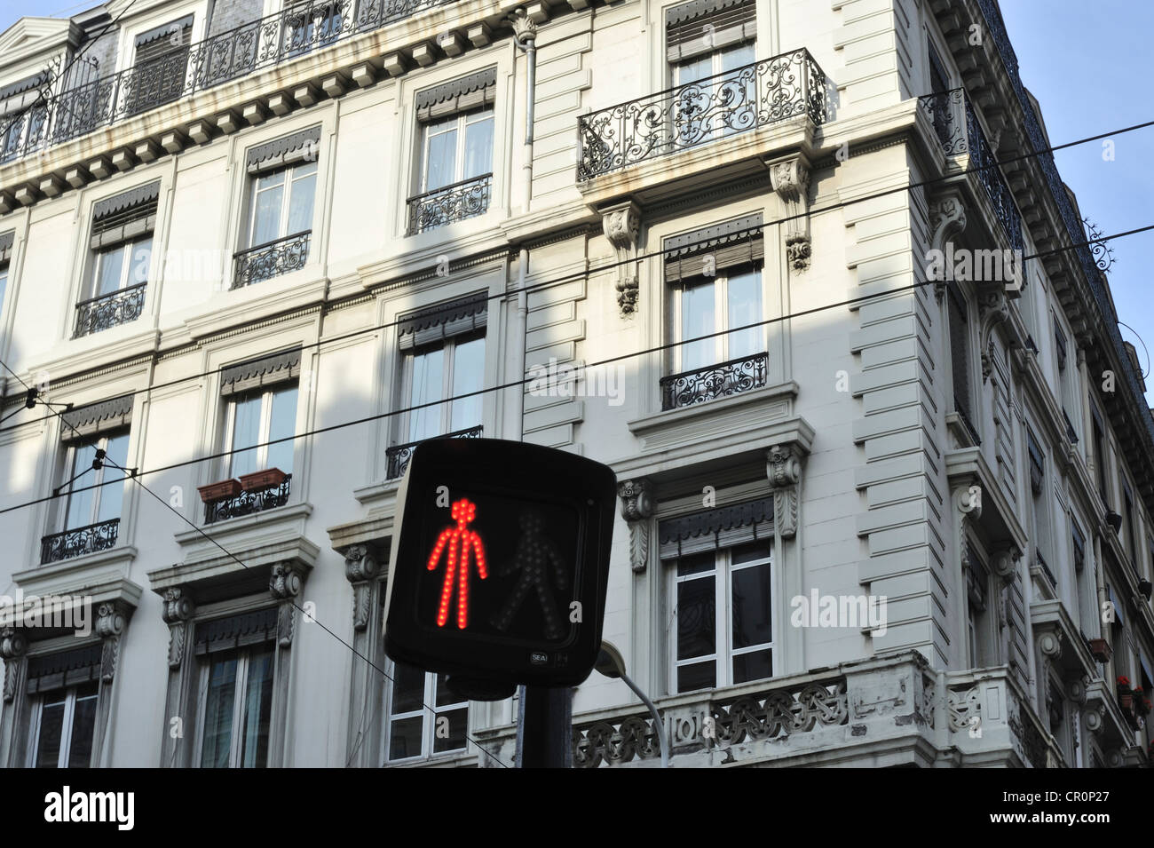 Traffic lights, Lyon, France Stock Photo - Alamy