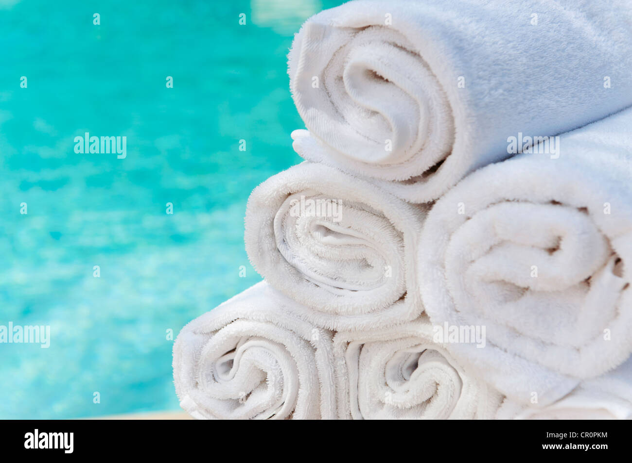 Pool towels rolled up hi-res stock photography and images - Alamy