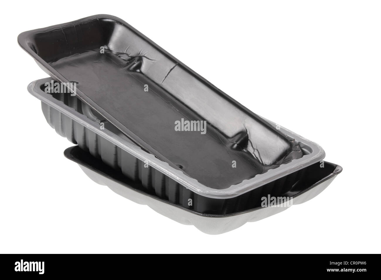 Stack of Food Trays Stock Photo - Alamy