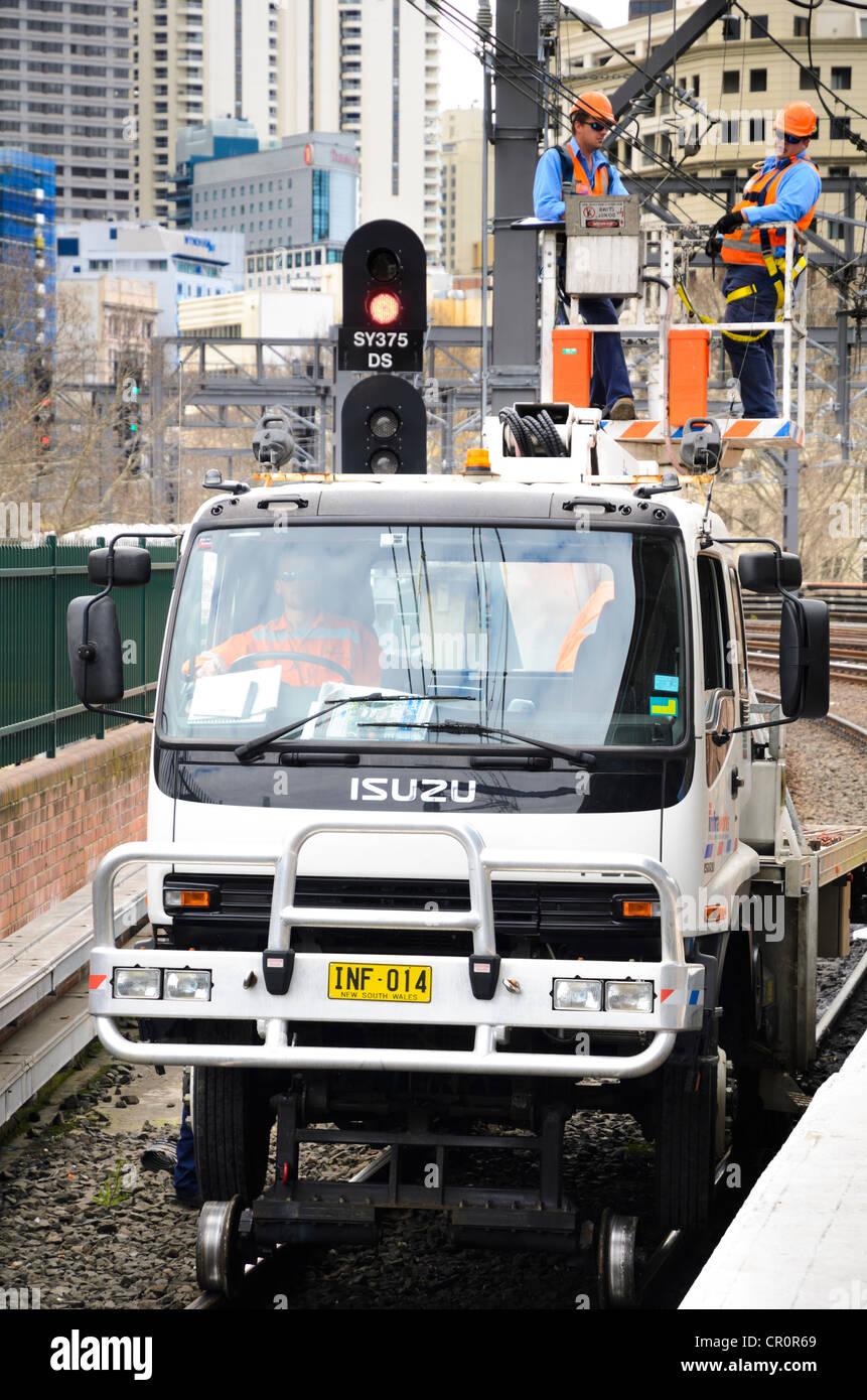 Railroad track maintenance crew High Resolution Stock Photography and ...
