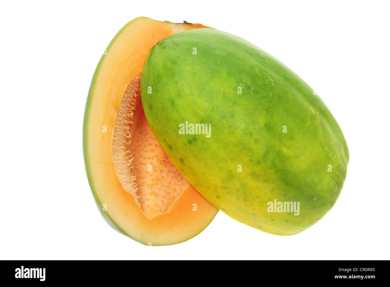 Papaya texture Cut Out Stock Images & Pictures - Alamy