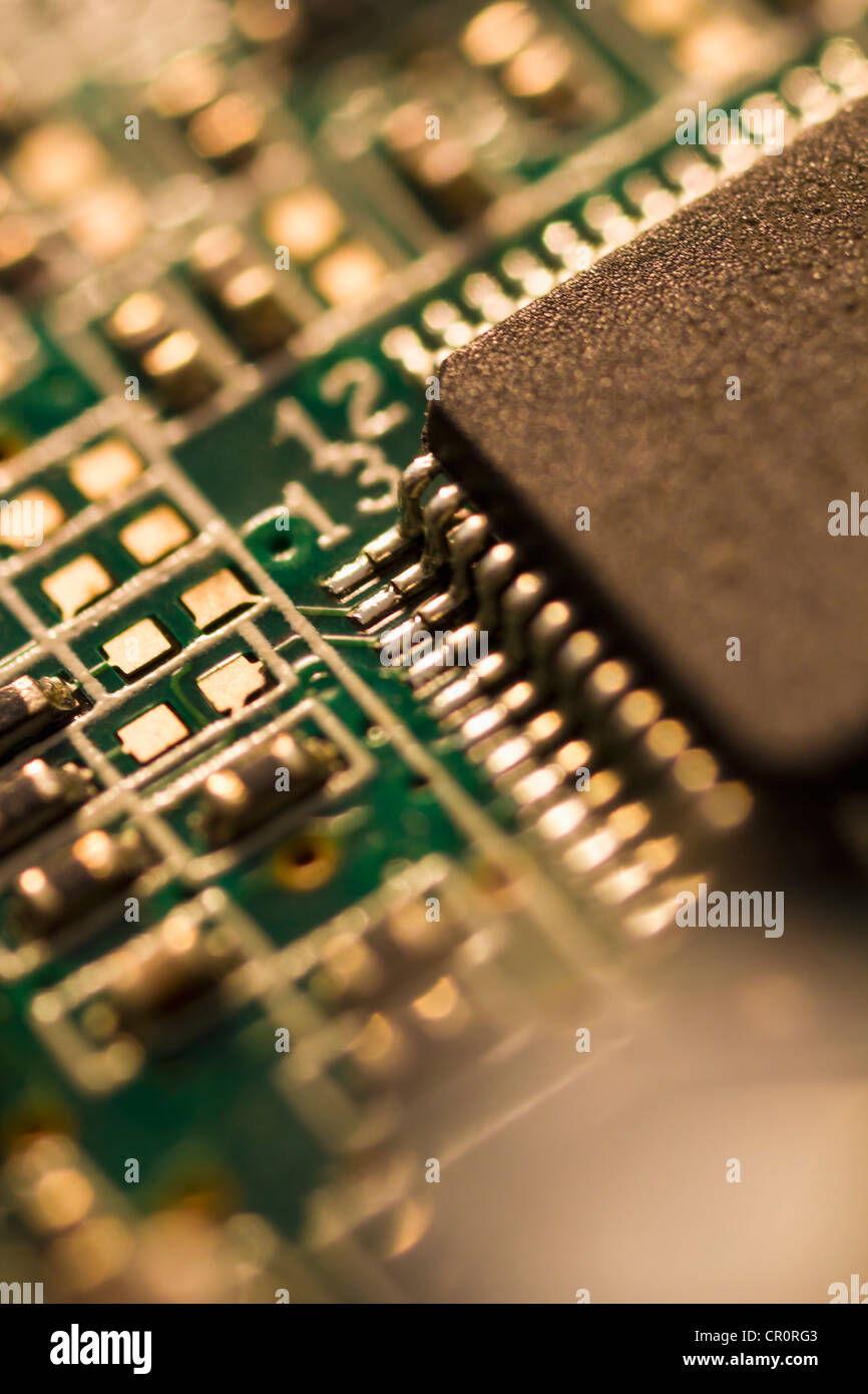Studio shot of computer chip Stock Photo - Alamy