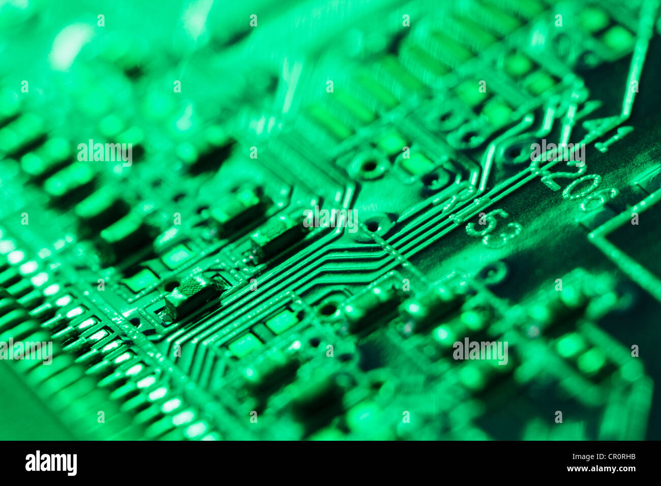 Green computer motherboard hi-res stock photography and images - Alamy