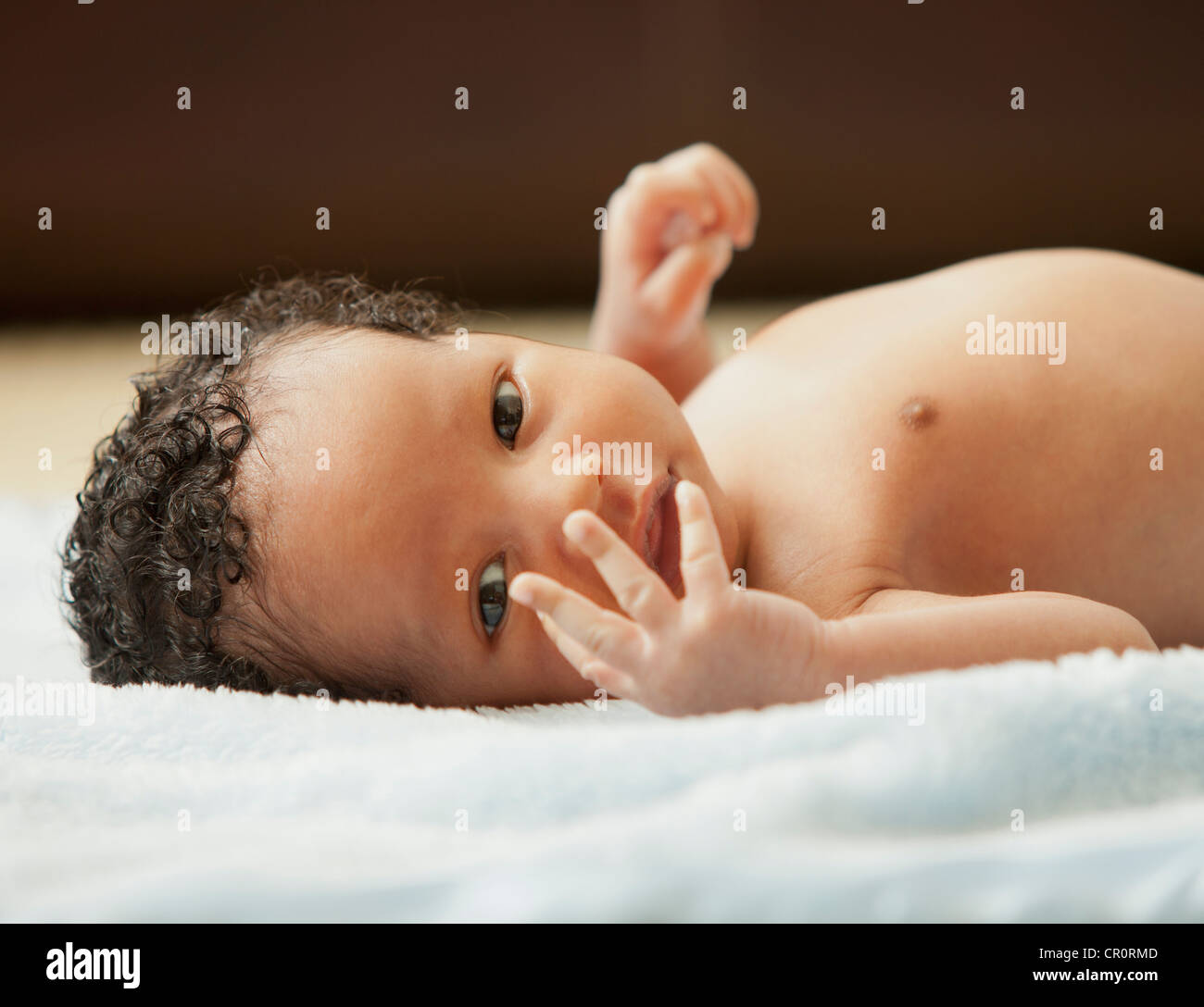Newborn Mixed Race Baby Boy High Resolution Stock Photography and ...