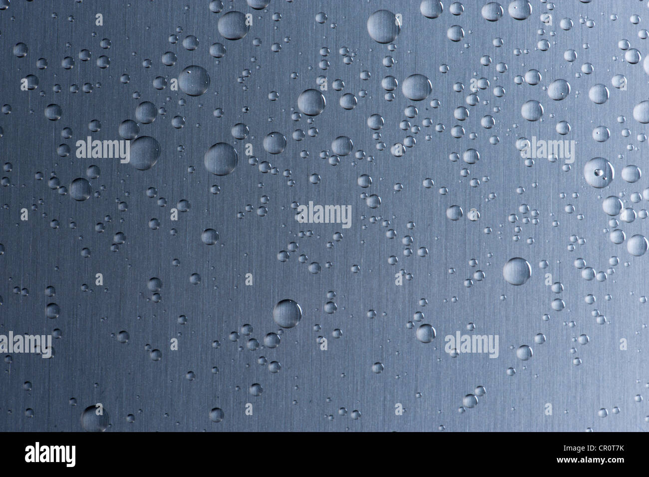 Drops on stainless steel Stock Photo - Alamy