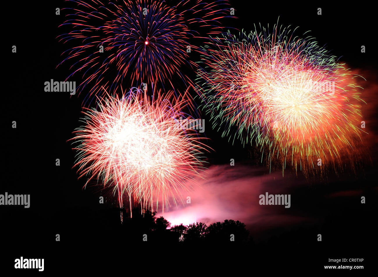 Different coloured fireworks hi-res stock photography and images - Alamy