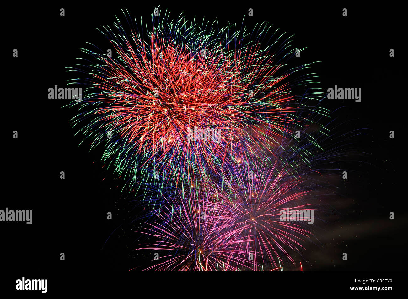 Different coloured fireworks hi-res stock photography and images - Alamy