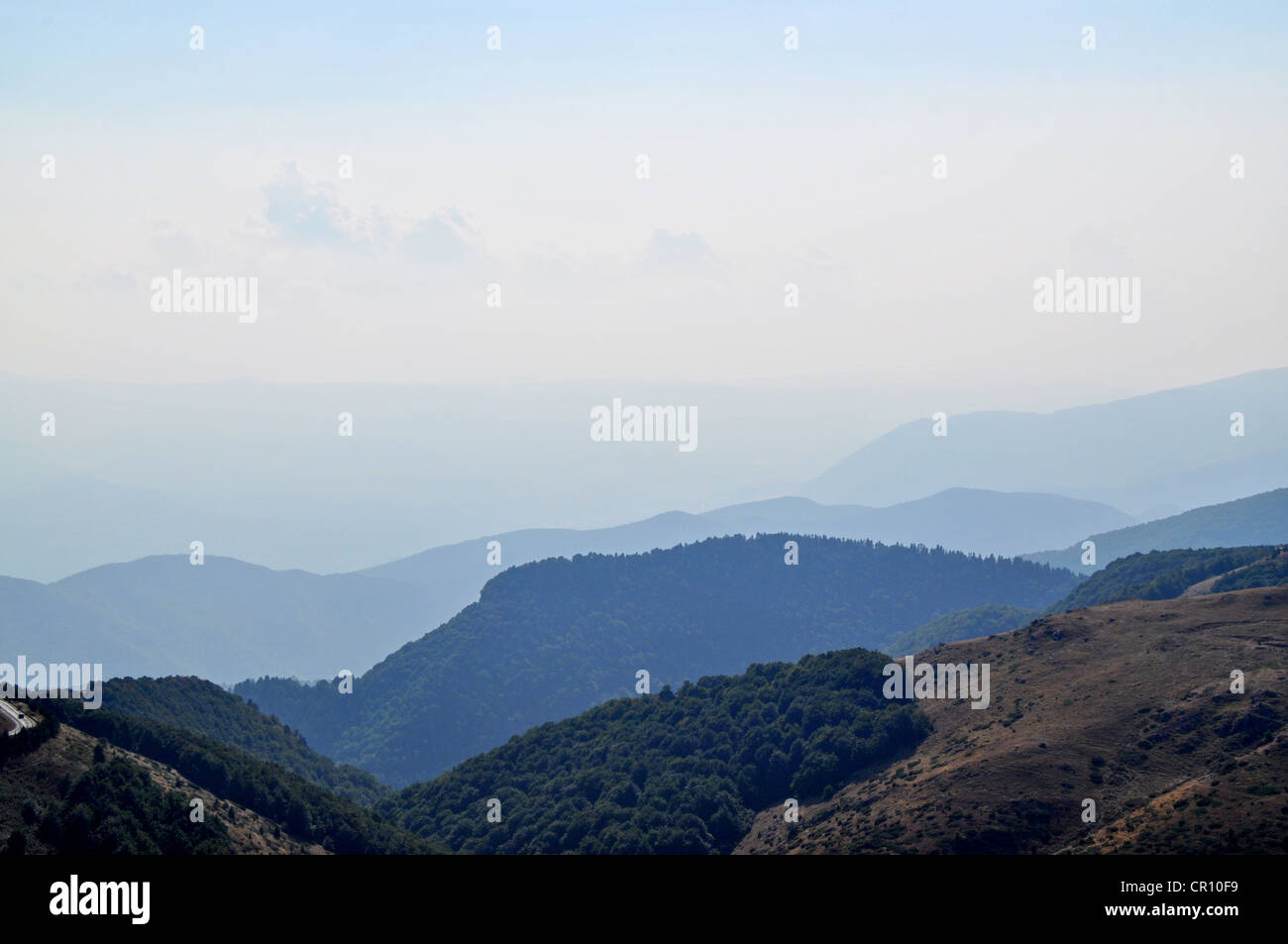 Panorama view morning mountain hi-res stock photography and images - Alamy
