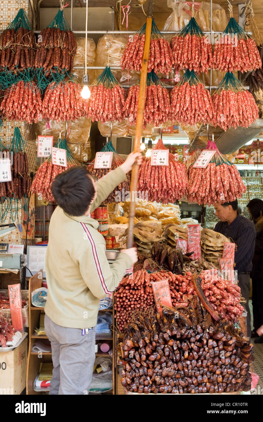 China, Hong Kong, Kowloon, cooked meat shop Stock Photo - Alamy