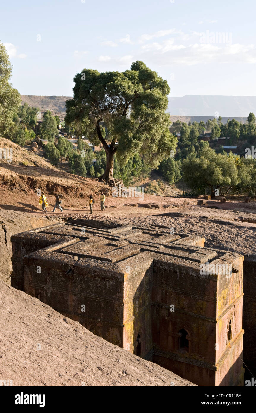 Ethiopia Amhara Region Lalibela Bet Giorgis monolithic Church dedicated ...