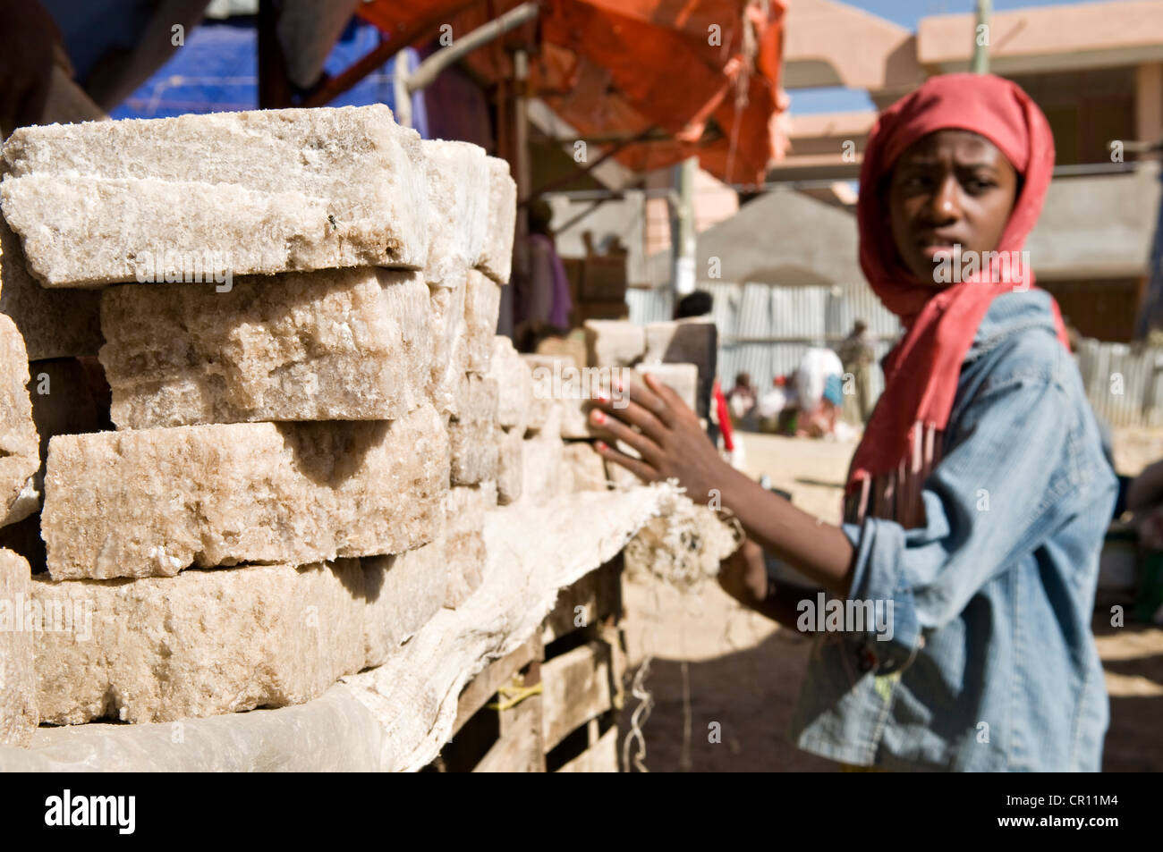Ethiopia, Tigray Region, city of Mekele, market, salt sale Stock Photo ...