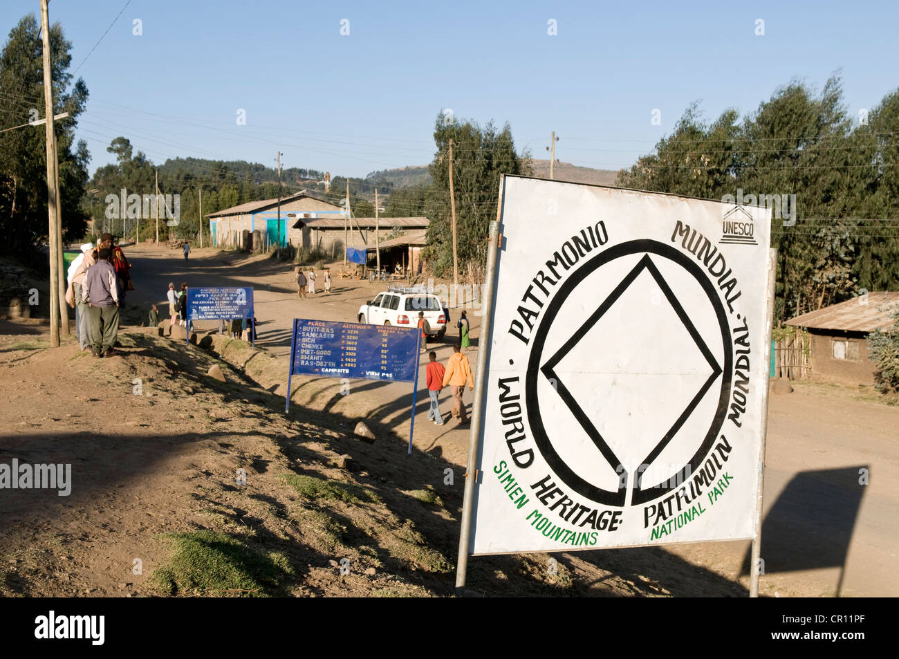 Ethiopia, city of Debark, at 2800 meters of altitude, very close to the ...