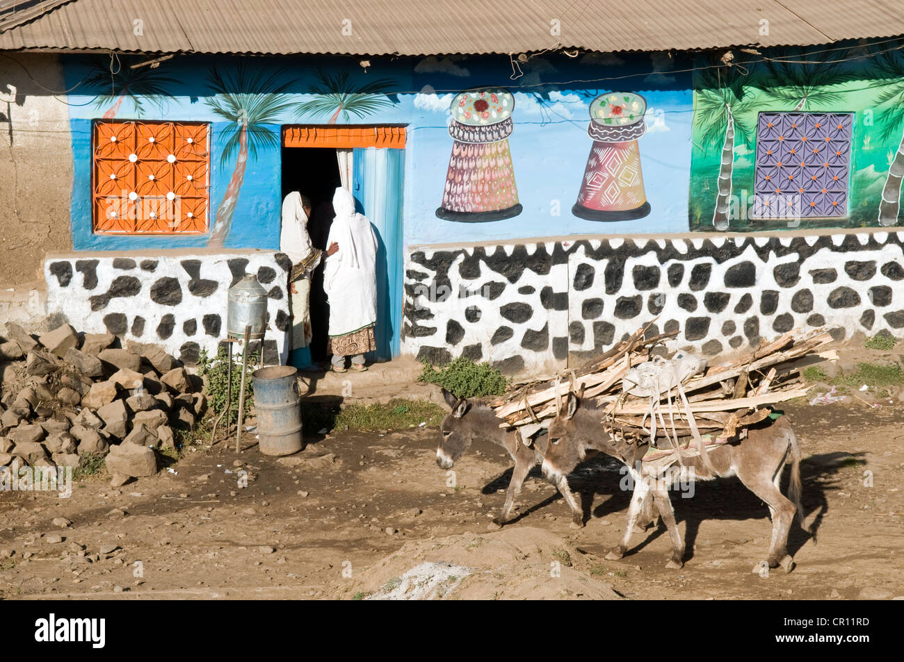 Ethiopia, city of Debark, at 2800 meters of altitude, very close to the ...