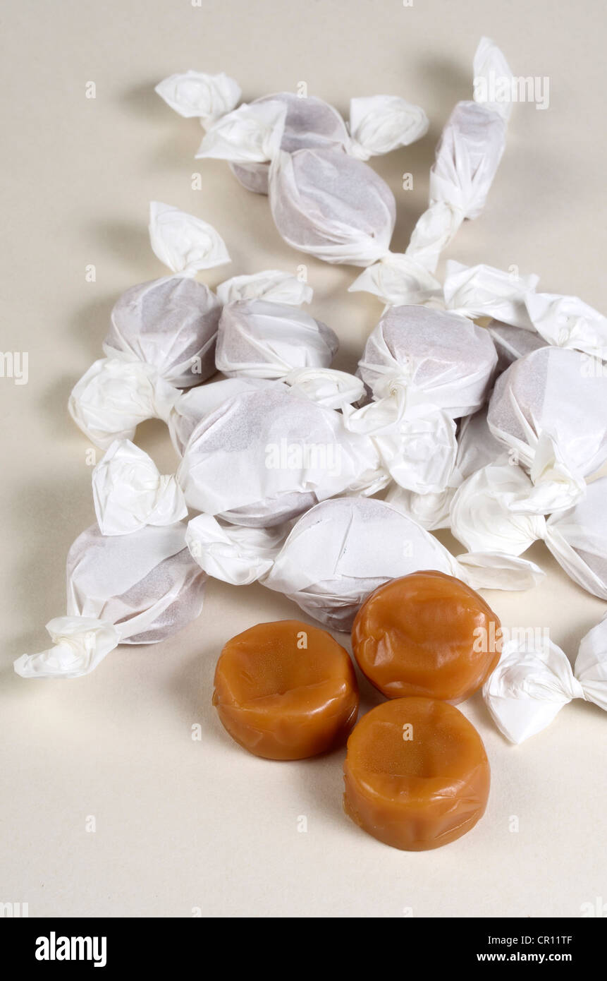 toffees in plain wrappers Stock Photo - Alamy