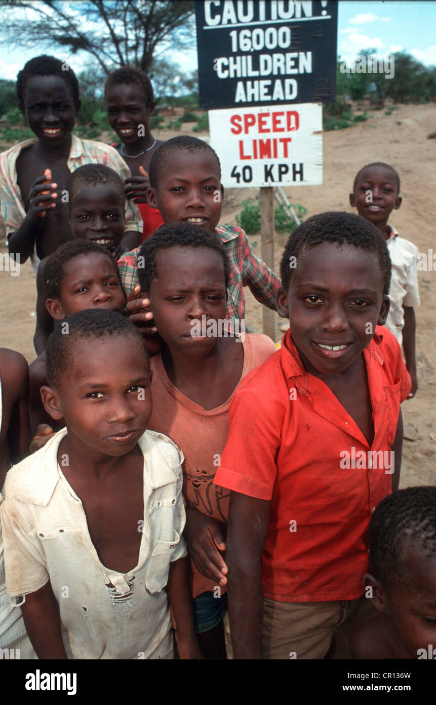 Dinka children orphaned by the protracted war in Sudan in Kakuma ...