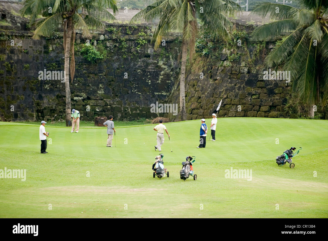 Philippines, Luzon Island, Manila, Intramuros Golf Course Club Stock ...