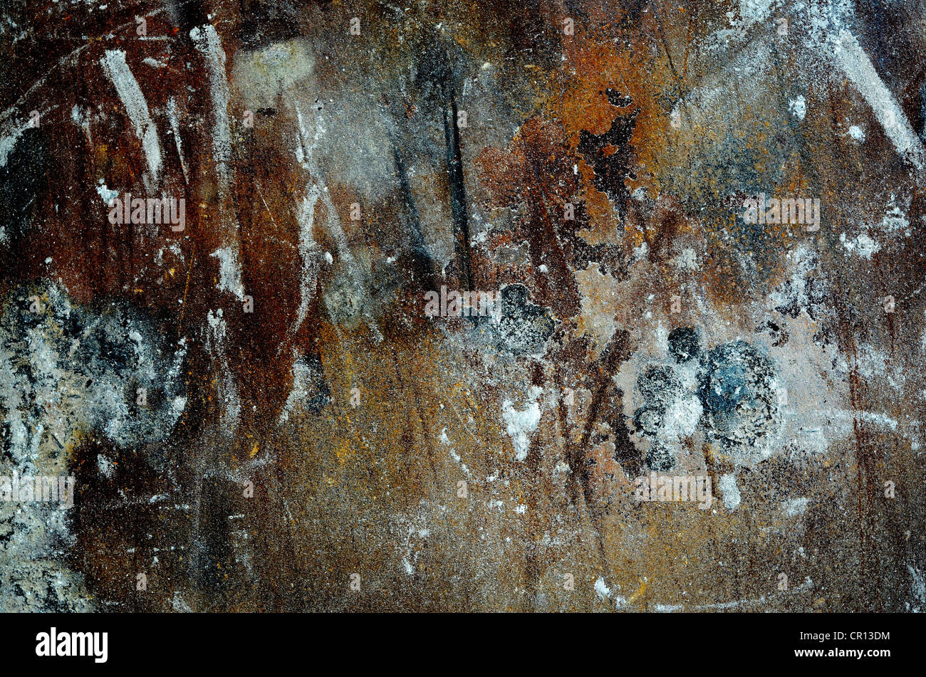 paint daubs on concrete wall Stock Photo - Alamy