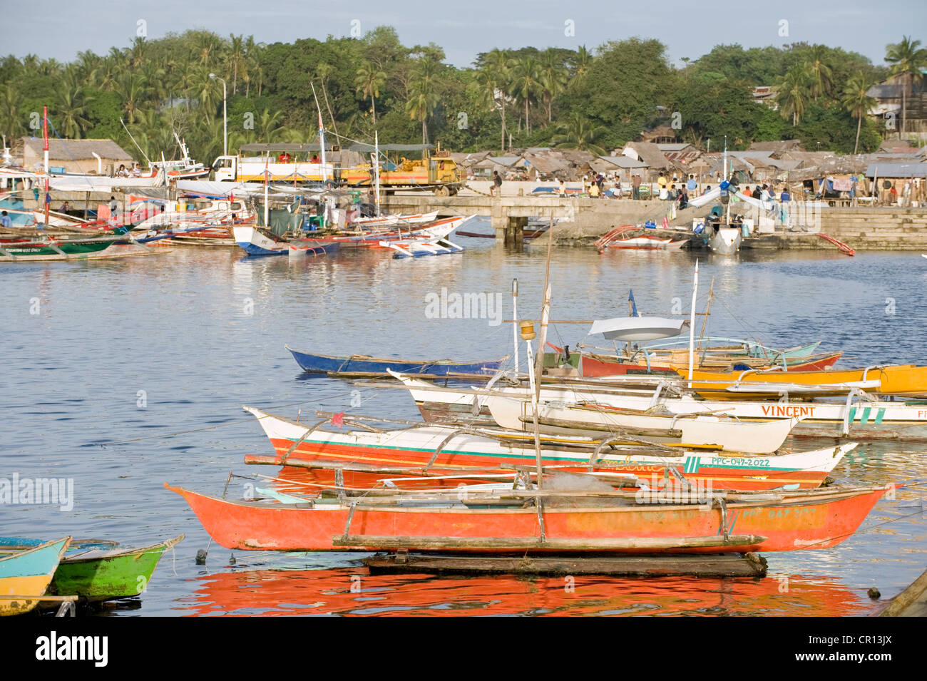 Philippines, Palawan Island, Puerto Princesa, the harbour Stock Photo ...