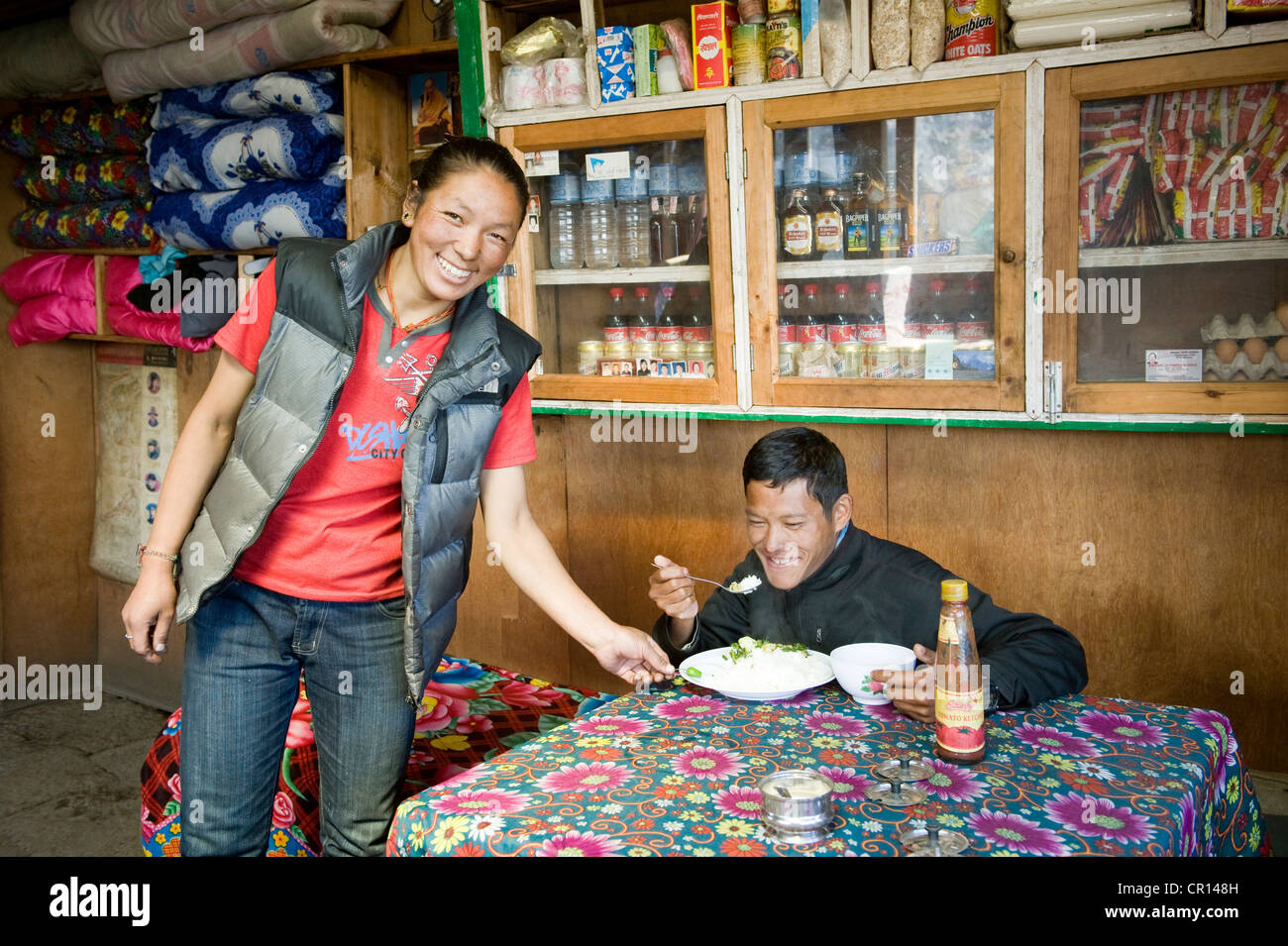 Nepal, Sagarmatha National Park, Solu Khumbu District, Everest area ...