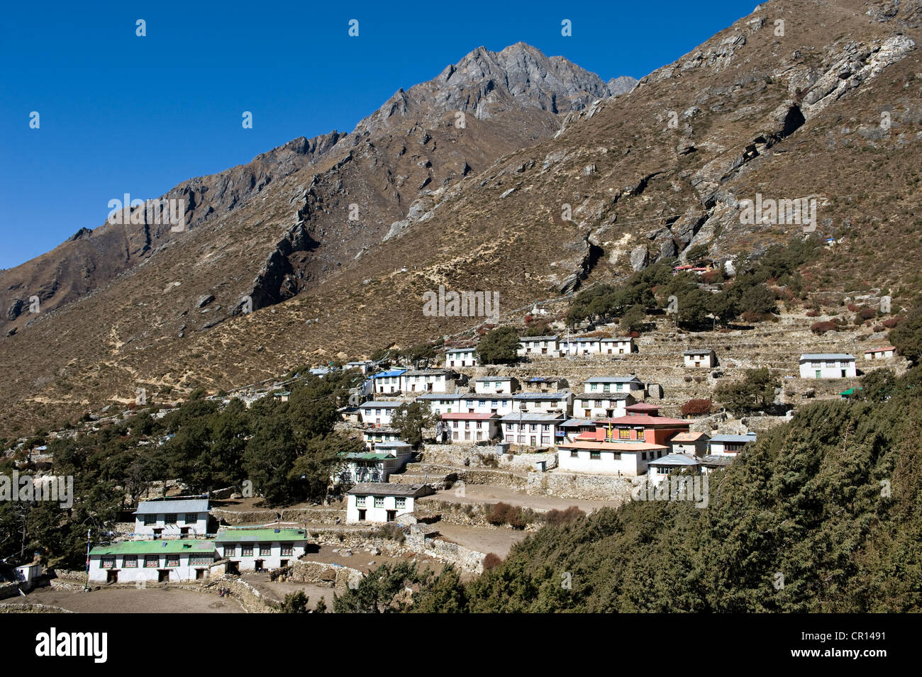 Nepal, Sagarmatha National Park, Solu Khumbu District, Everest area ...