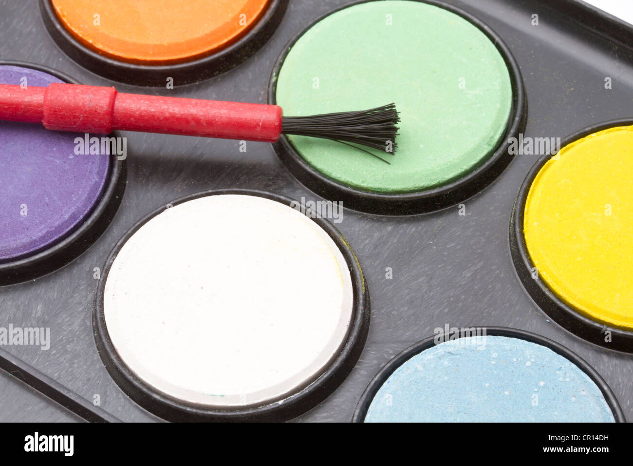 Background of water color palettes Stock Photo - Alamy