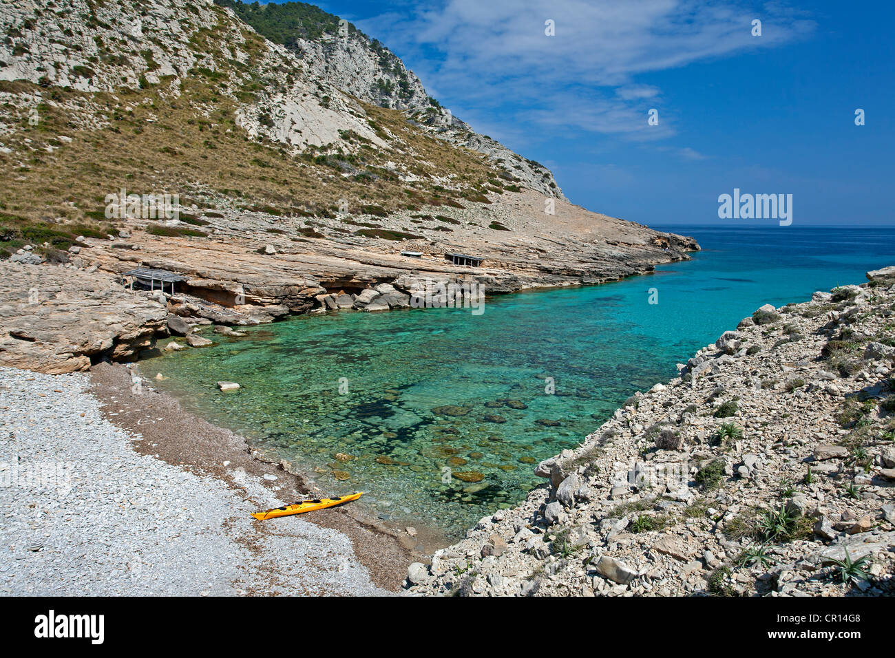 Cala Figuera. Formentor peninsula. Mallorca Island. Spain Stock Photo ...