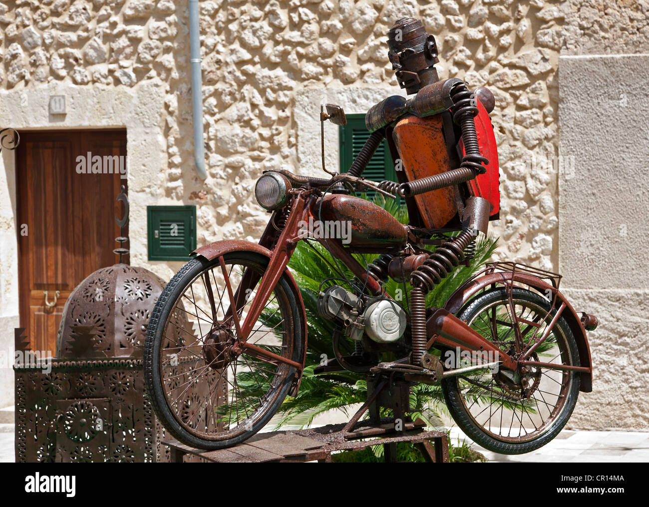 Robot driving a motorcycle Stock Photo - Alamy