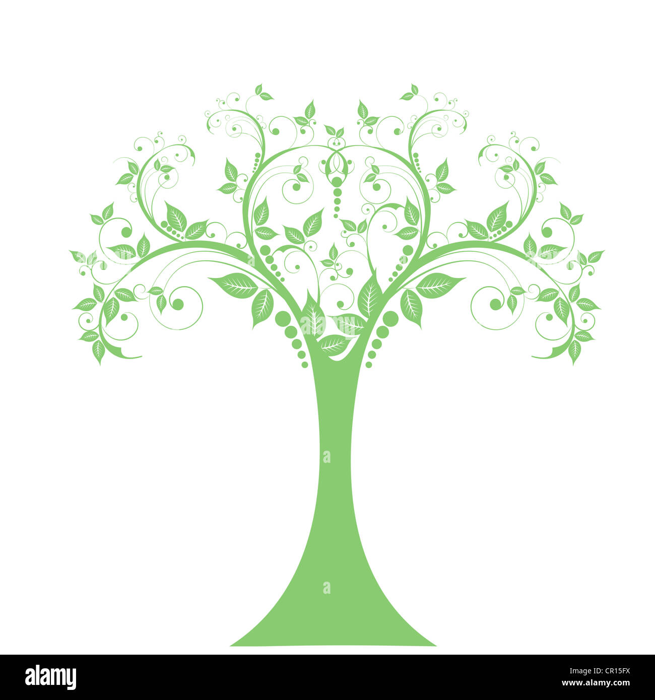 Art tree isolated on white background Stock Photo - Alamy