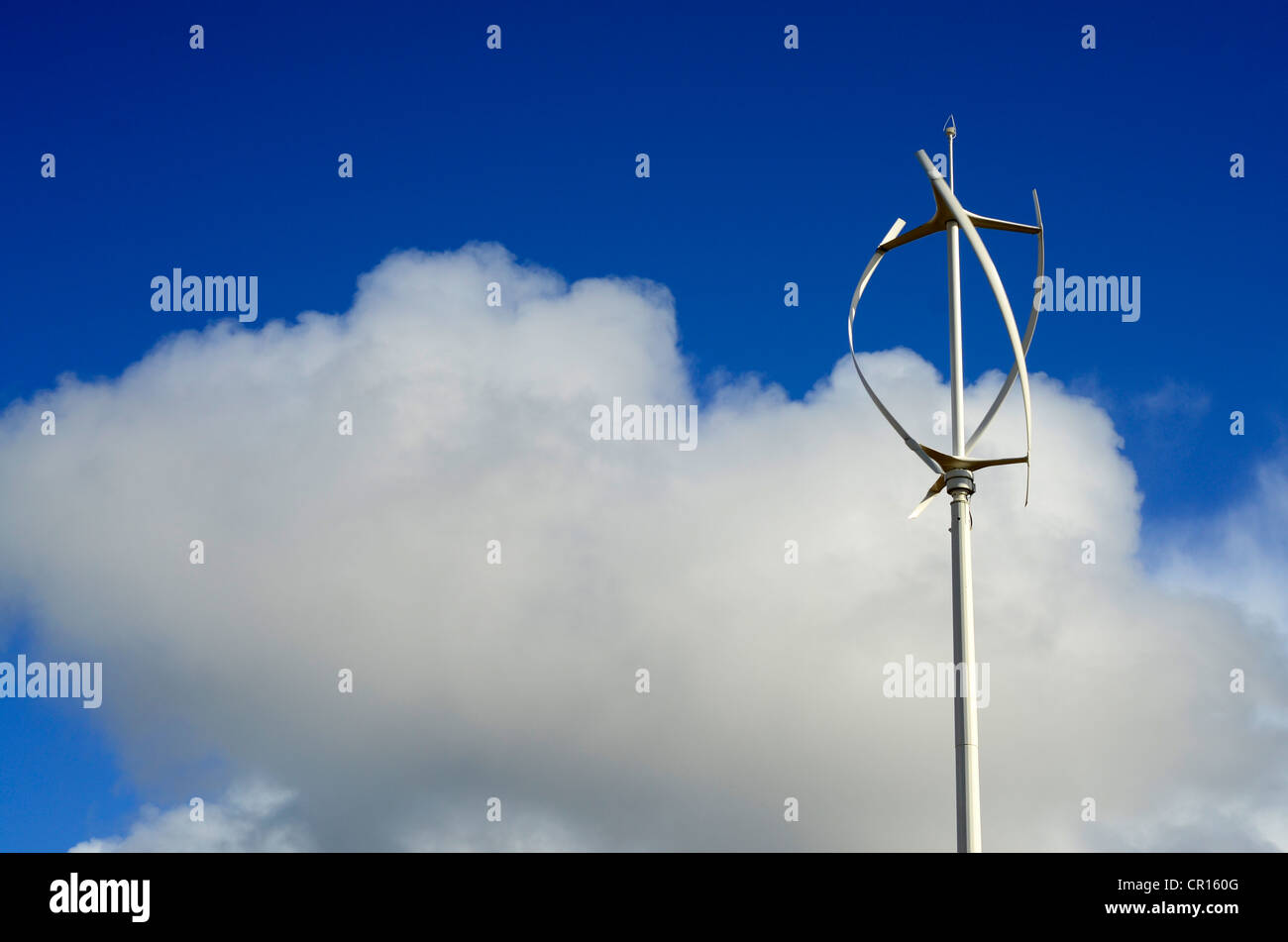 Wind turbine Heartlands Pool Cornwall Stock Photo - Alamy
