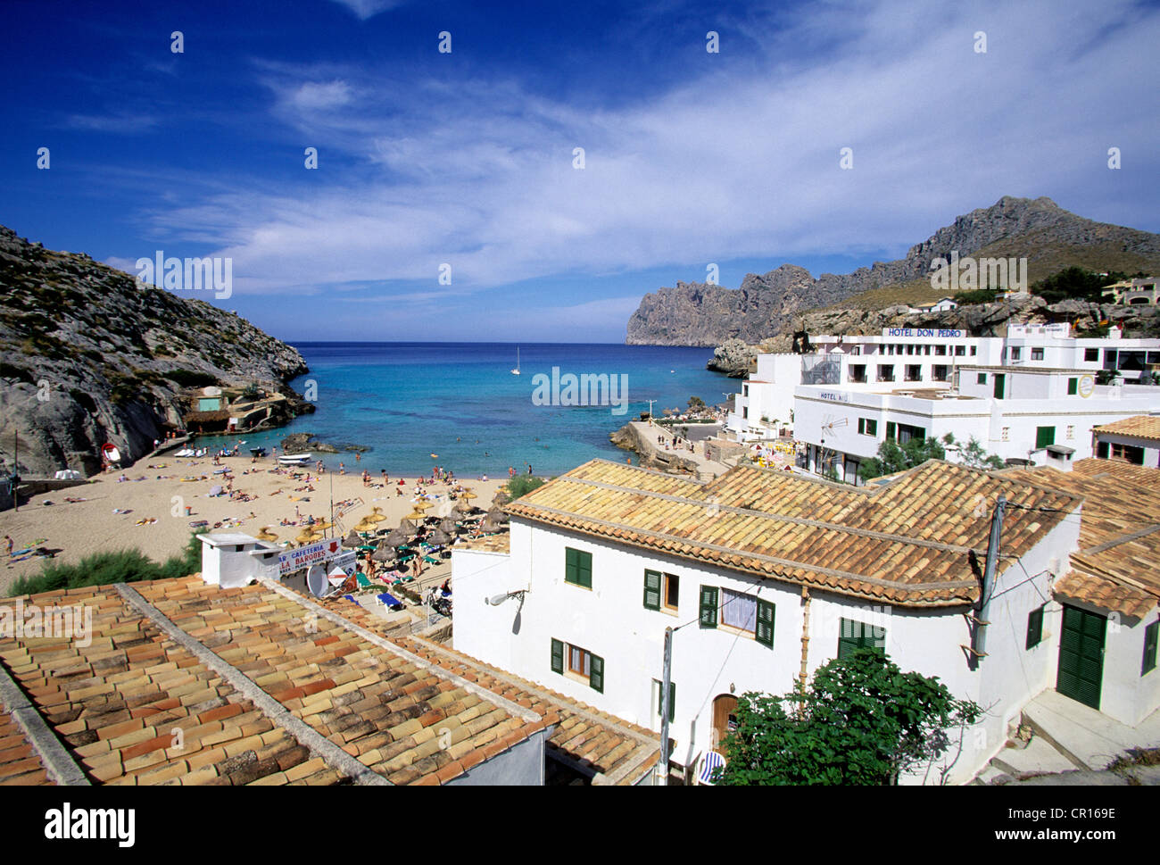 Spain, Balearic Islands, Majorca, creek, north of the island Stock ...