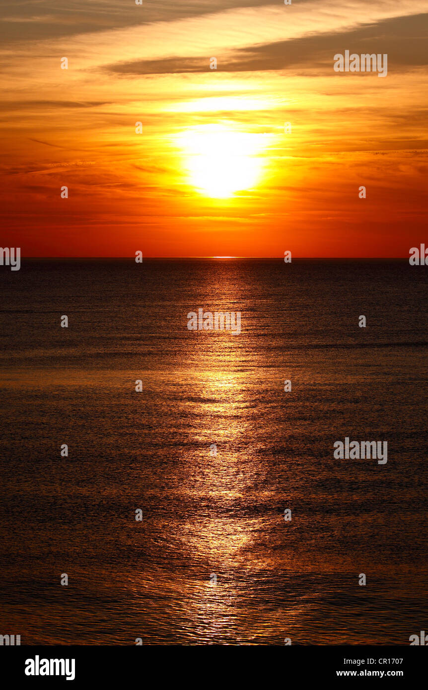 Sunset, Baltic Sea Stock Photo - Alamy